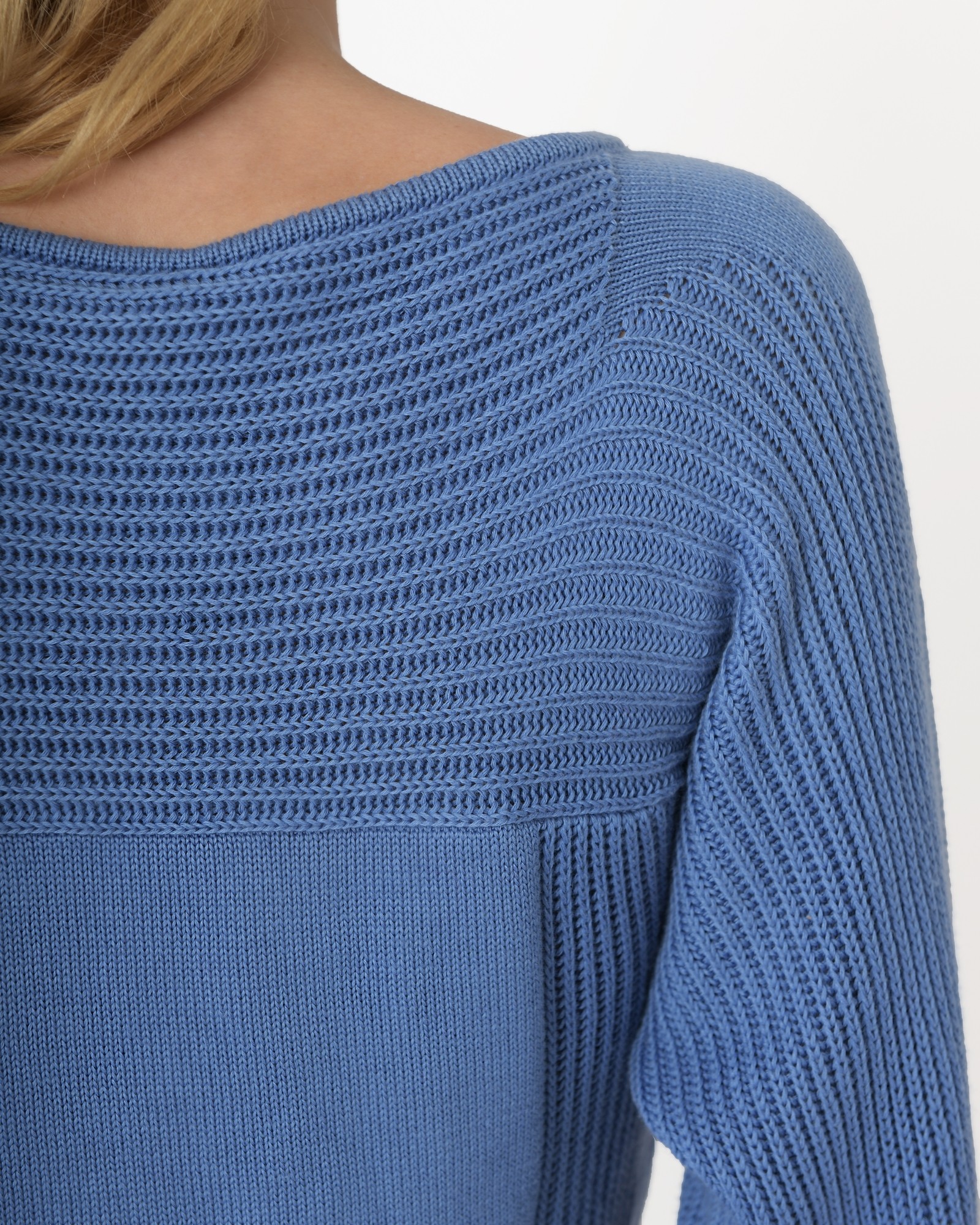 Pull en coton bleu à poche kangourou Fendi - Pulls & Cardigans Femme ...