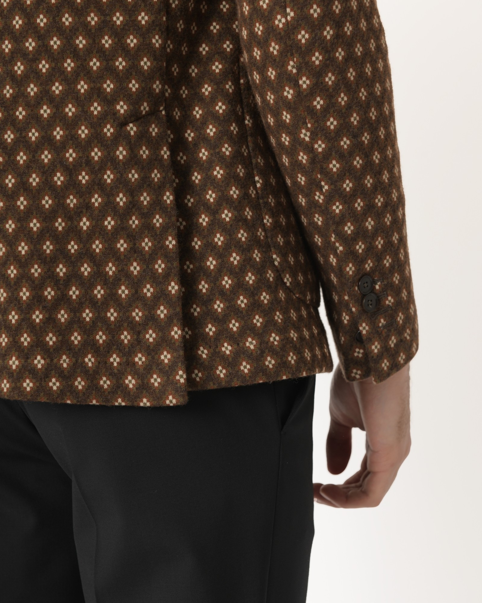 Veste de costume en laine marron Corneliani - Blousons & Vestes Homme ...