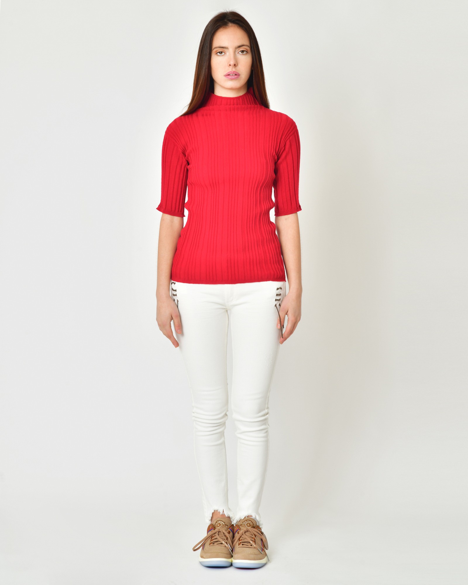 Pull en laine côtelé Malloni - Hauts Femme | La Piscine Paris, Outlet Store