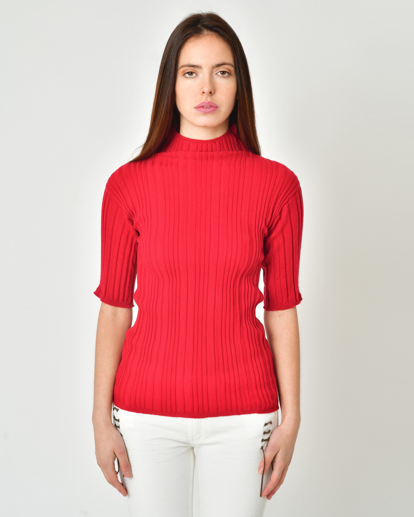 Pull en laine côtelé Malloni - Hauts Femme | La Piscine Paris, Outlet Store