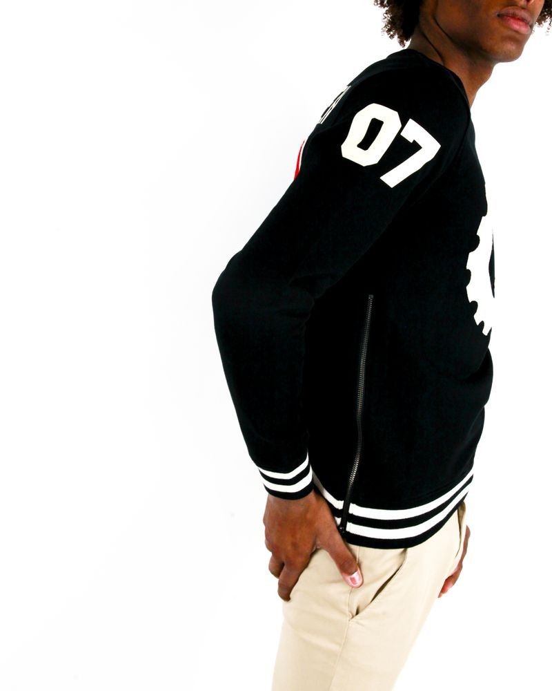 Sweat noir à flocage drapeau italien Hydrogen - Sweats Homme | La ...